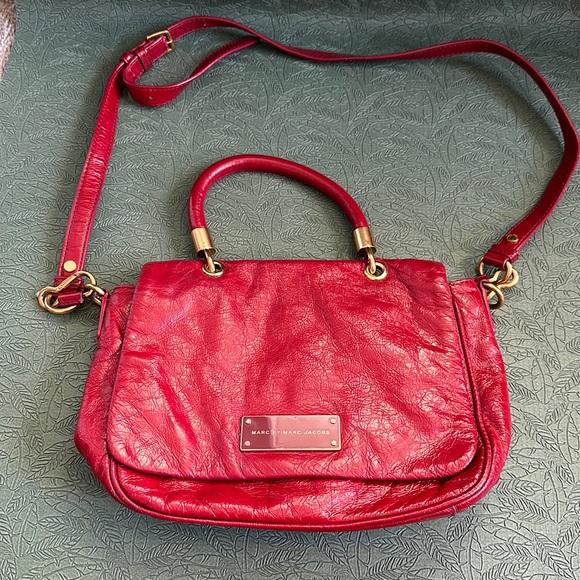 Marc Jacobs | Bags | Marc Jacobs Red Leather Purse | Poshmark